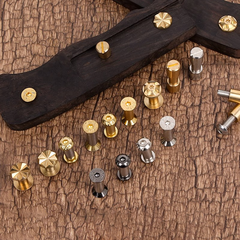 Knife Handle Bolt Screw Rivets Fastener Brass Stai... – Vicedeal