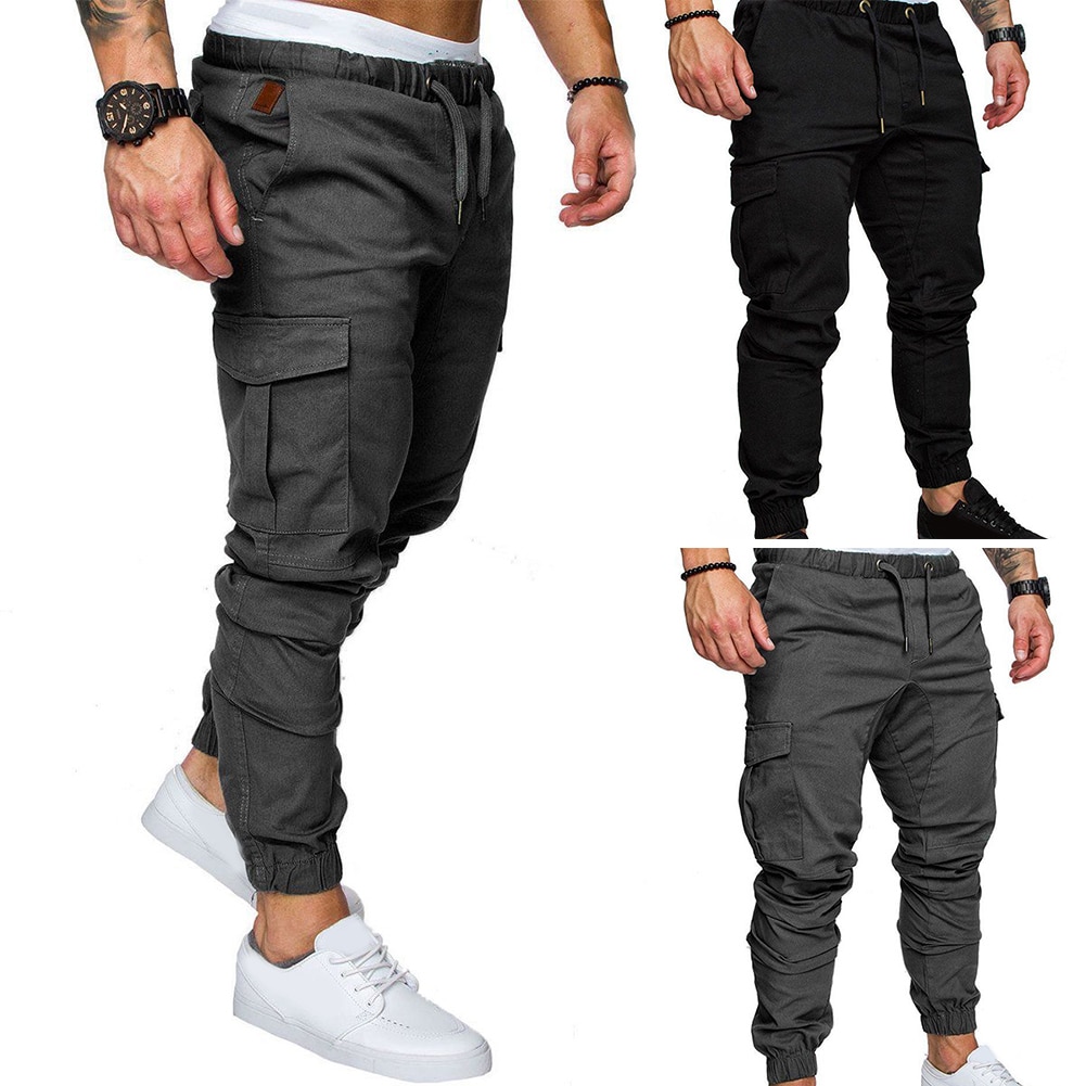 Men Long Pants Jogging Jogger Sportwear Slim Fit S... – Vicedeal