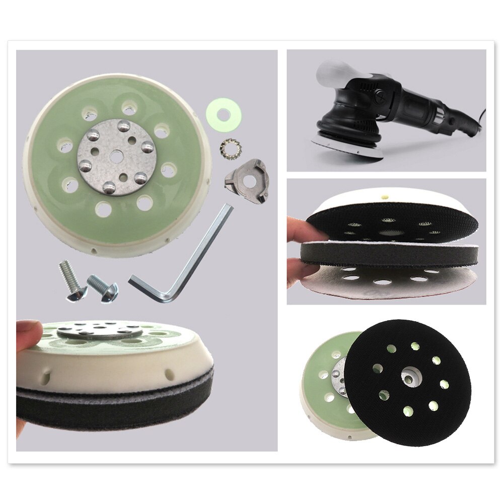 5'' 8 Hole Electric Polishing Disc Sponge Sucker S... – Vicedeal