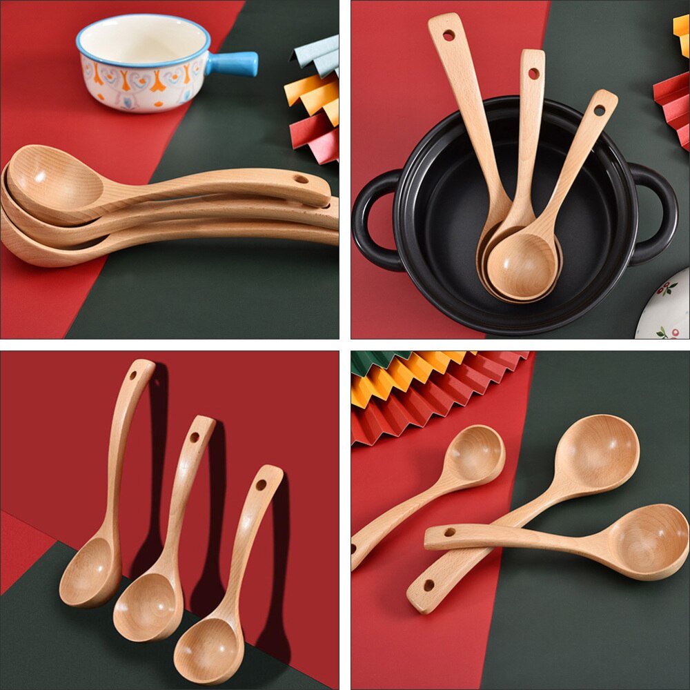 1Pc Houten Soep Lepel Pap Lepel Pot Lepel Voor Thu... – Grandado