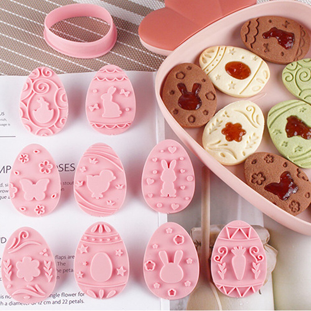 9Pcs/Set Easter Sandwich Biscuit Mold Easter Egg B... – Vicedeal