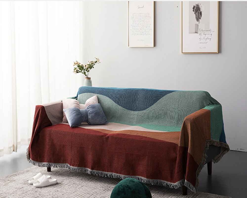 Bohemia Blanket Sofa Blanket Dust Cover Towel Wove... – Vicedeal