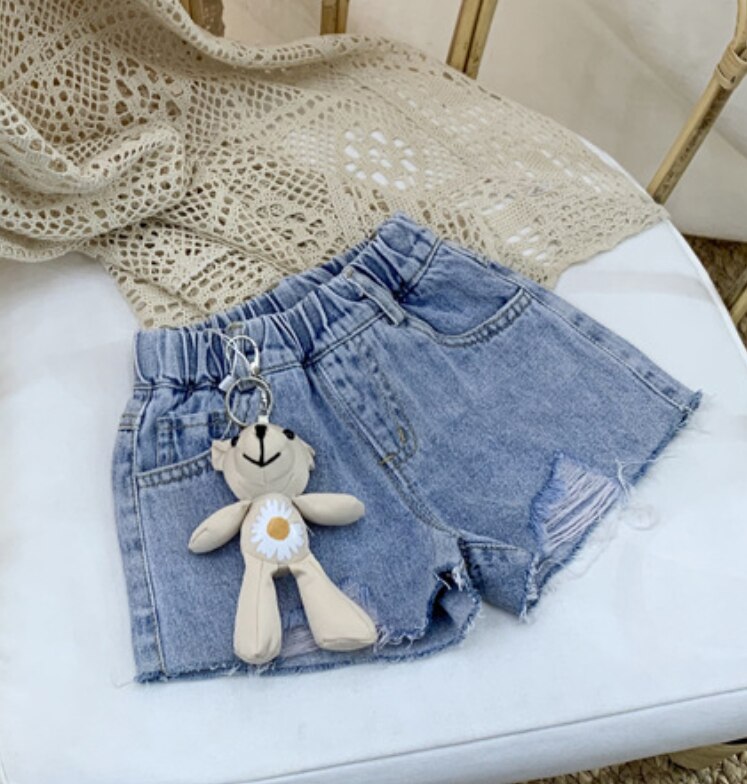Girl Jeans Shorts Baby Girl Beading Denim Shorts K... – Vicedeal