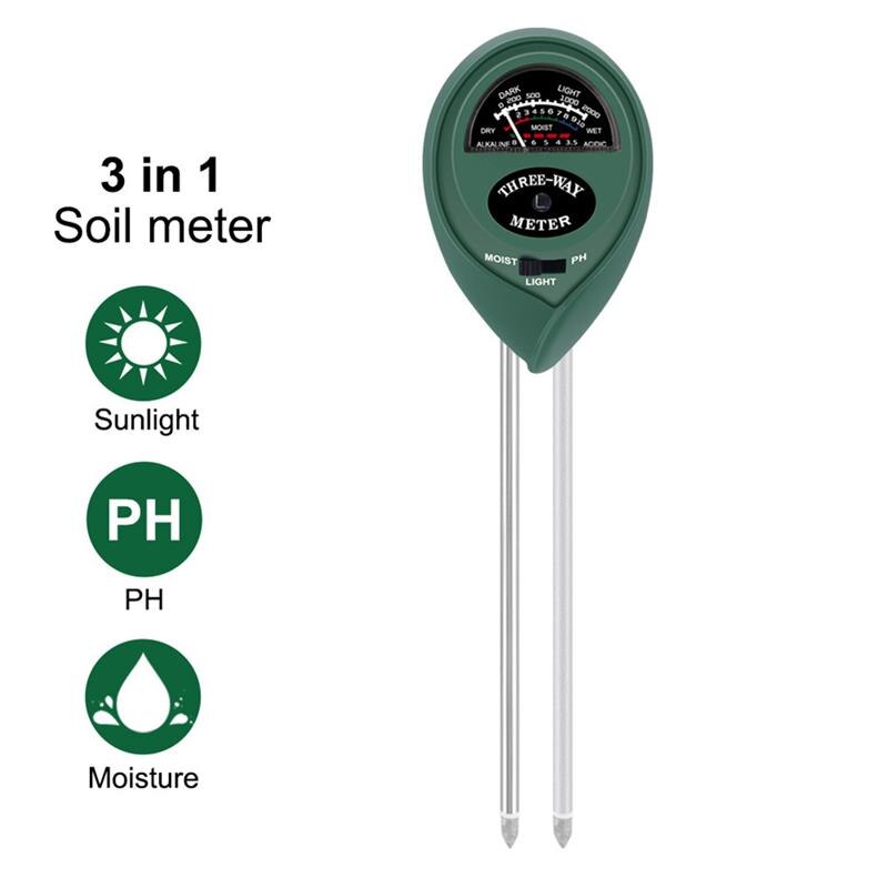 Comprobador de PH del suelo 3 en 1, medidor de hum... – Grandado