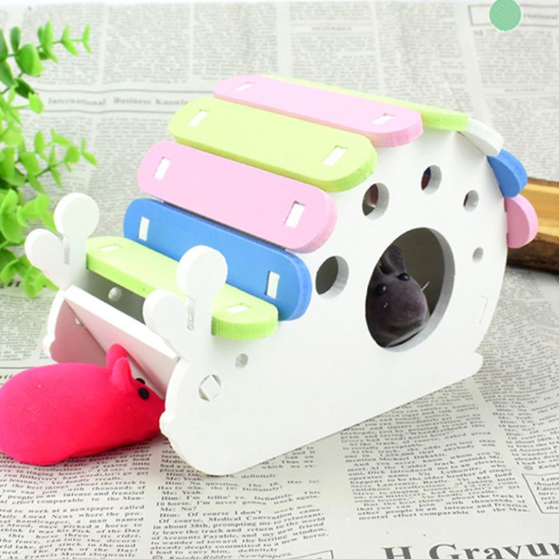 Slak Vorm Houten Hamster Huis Rat Muis Oefening Sl... – Vicedeal