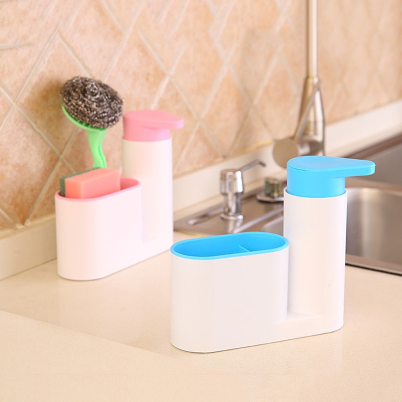 Kitchen Bathroom Organizer Racks Soap Dispenser De... – Vicedeal