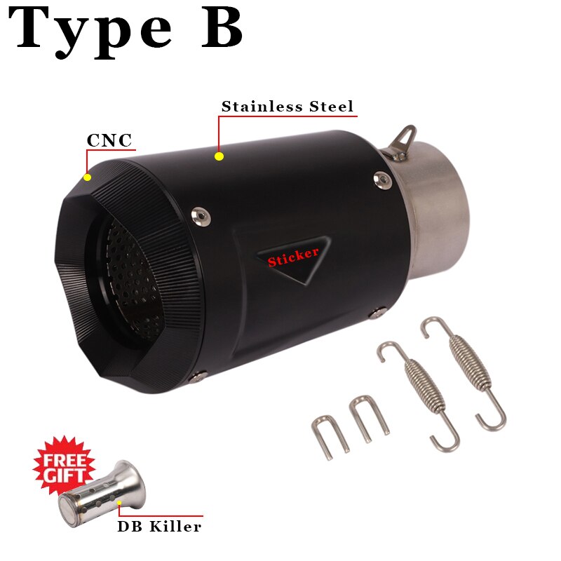 60mm Motorcycle Exhaust Pipe Titanium alloy escape... – Vicedeal