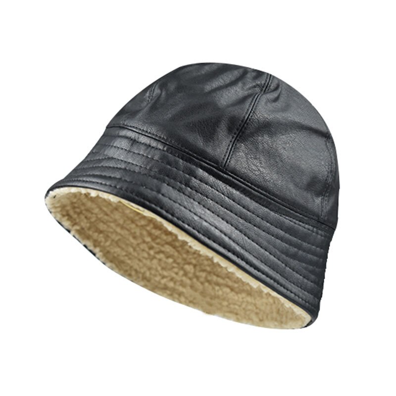 Faux Fur Winter Panama Hats Foldable Bucket Hats W... – Vicedeal