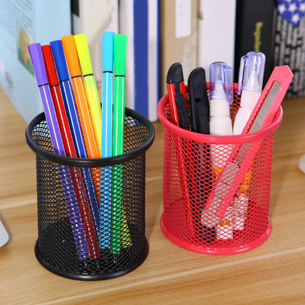 Office Student Pen Iron Square Multi-Function Roun... – Vicedeal