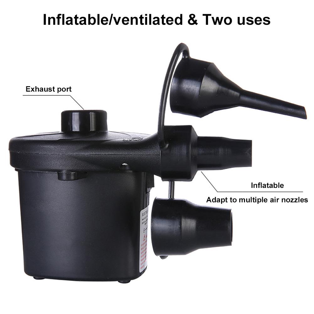 Electric Air Pump with 3 Nozzles Portable Quick-Fi... – Grandado
