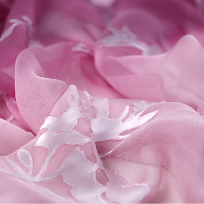 19 summer 140cm wide 10momme silk polyester burnou... – Grandado