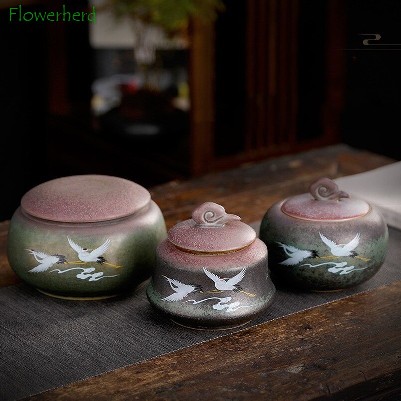 Crane Ceramic Porcelain Tea Cup Kung Fu Tea Set Te... – Vicedeal