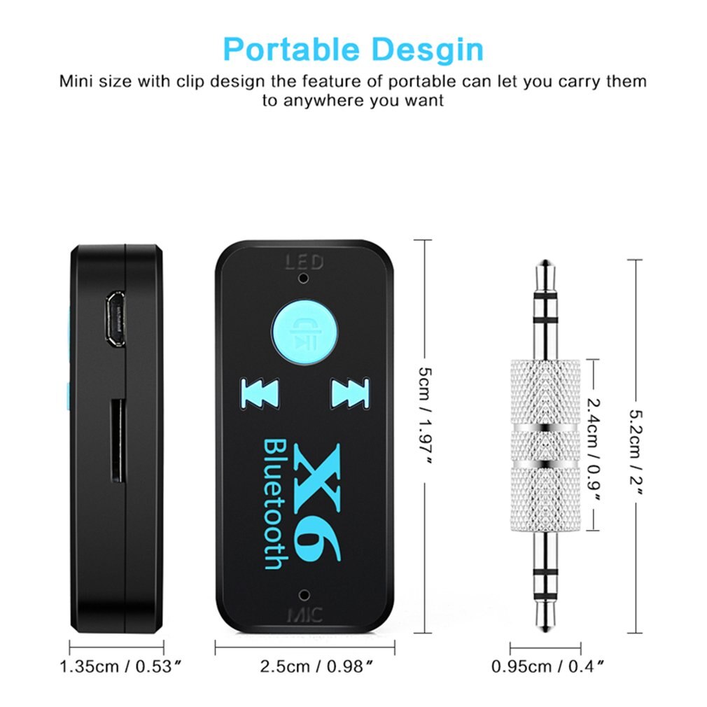 Portable Bluetooth-compatible 5.0 Audio Receiver M... – Grandado