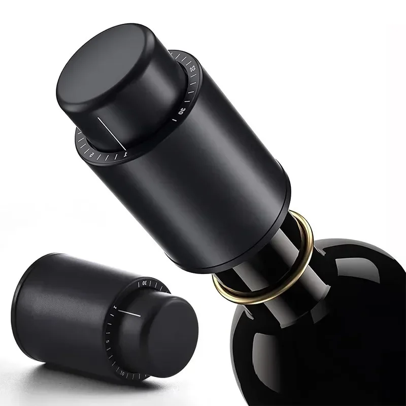 Red Wine Stopper Press-type Vacuum Wine Stopper wi... – Grandado