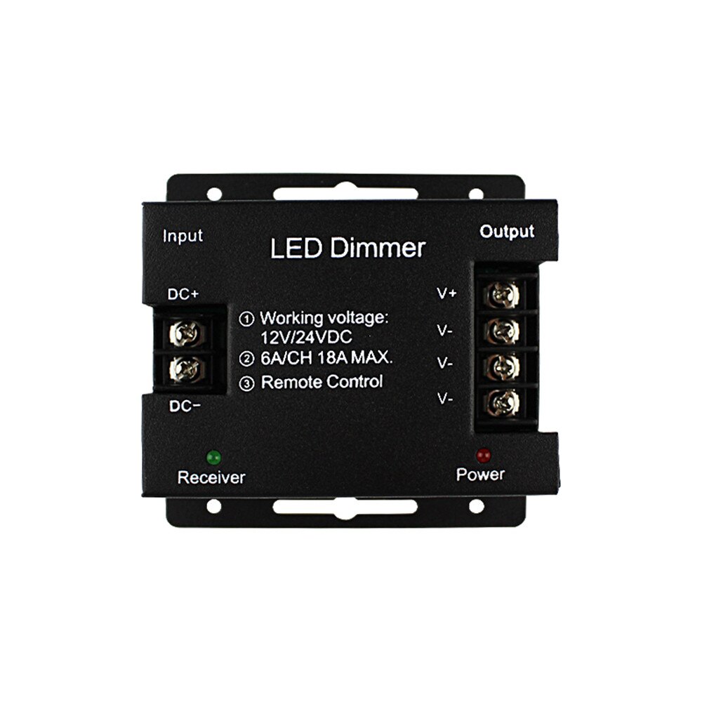 Single Farbe LED Regler Dimmer DC 5V 12V 24V 3 Kan... – Grandado