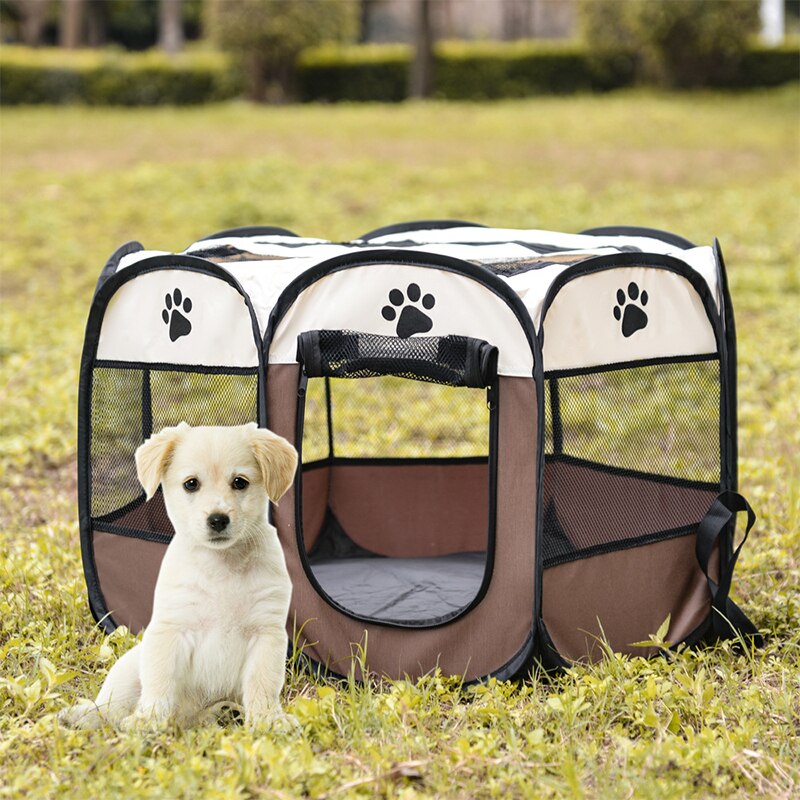 Pet Dog Cat Cage Fence Tent Crate Room Foldable Pu... – Vicedeal