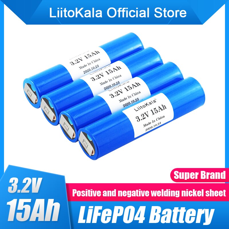 4pcs LiitoKala 33140 3.2v 15Ah lifepo4 lithium bat... – Grandado