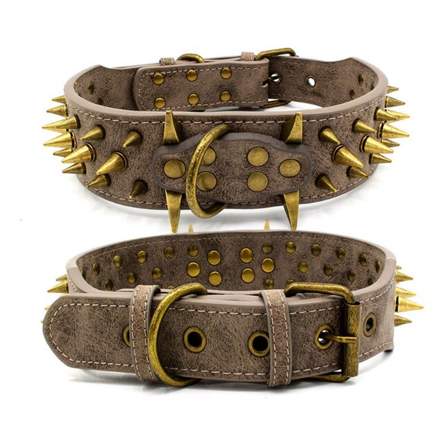 Dog Collar for Large Dogs Cool Spikes Studded Dogs... – Grandado