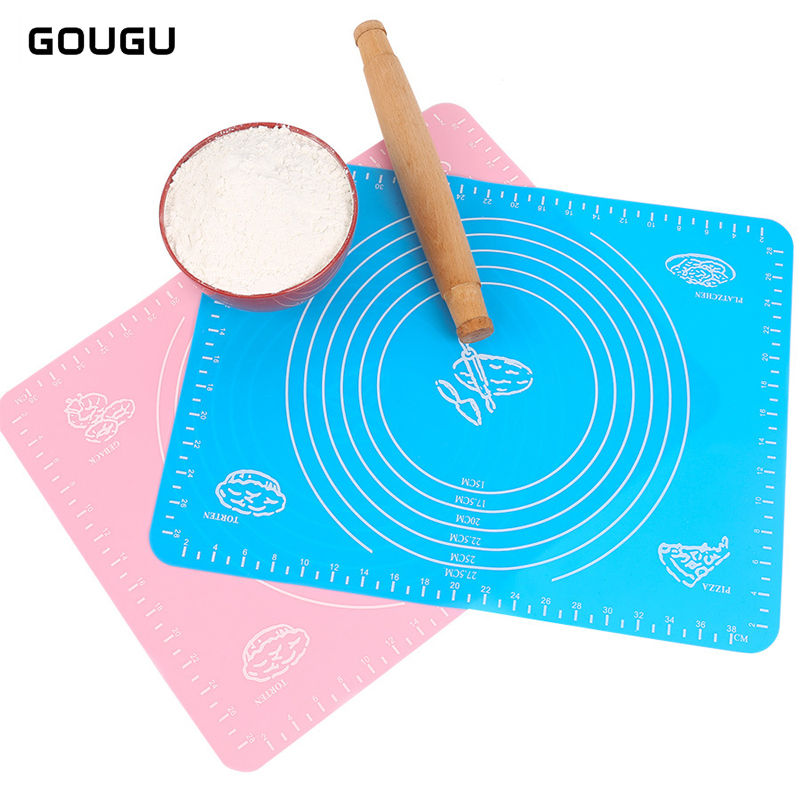GOUGU Colorful Baking Mat Silicone Fondant Dough R... – Grandado