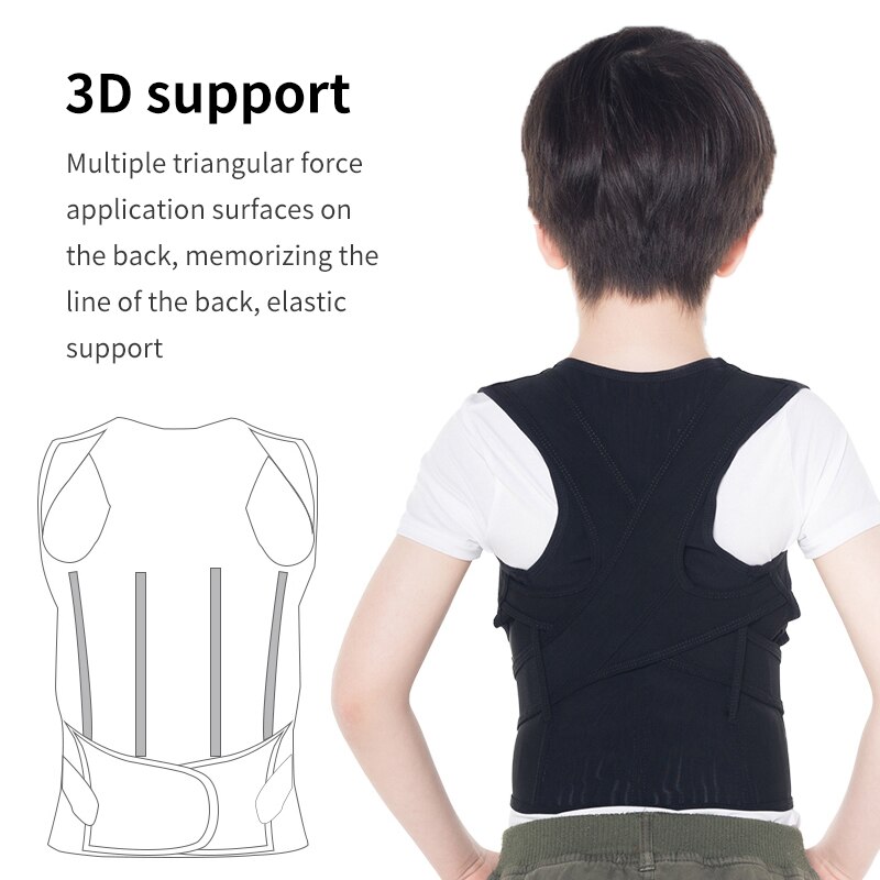 Child Back Shoulder Support Brace Straightener Pos... – Vicedeal