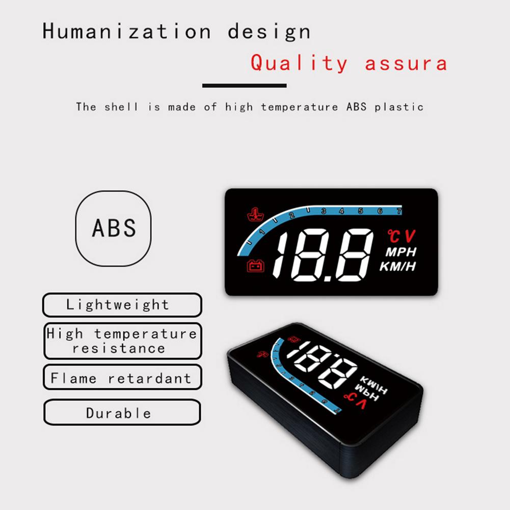 HUD Head-Up Display OBD Display Overspeed Alarm Mo... – Grandado