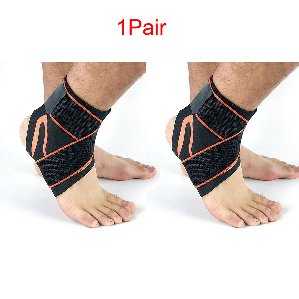 1Pair Adjustable Ankle Support Brace Sleeve with C... – Grandado