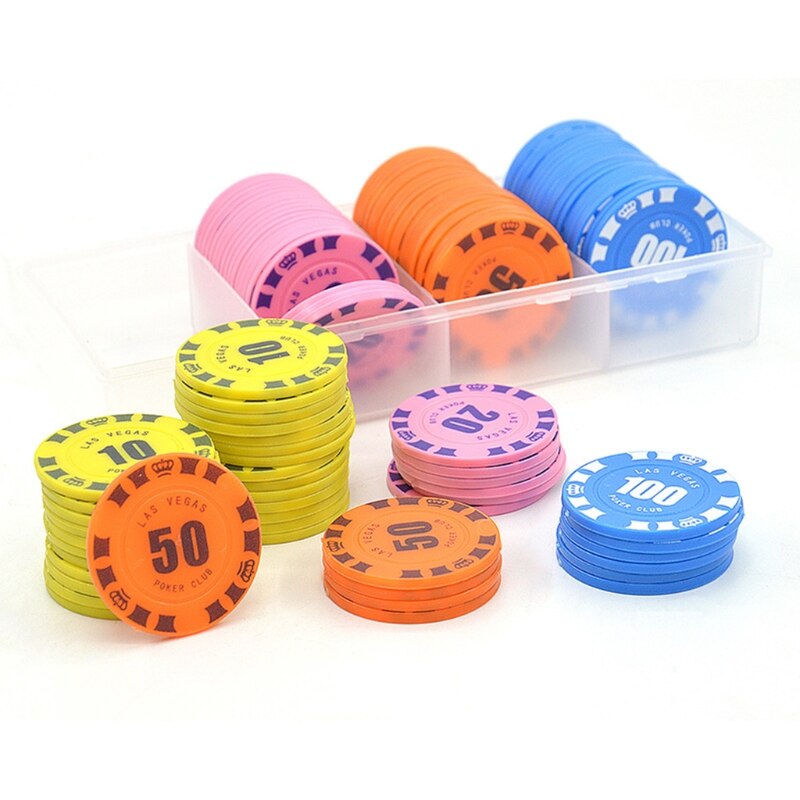 Top 100pcs Round Plastic Chips Casino Poker Card G... – Grandado