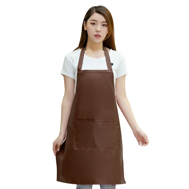 Kitchen Apron Solid Color Multi Color Polyester Bo... – Grandado
