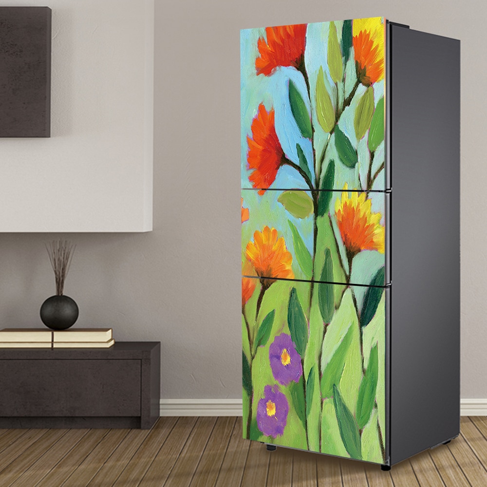 Self-adhesive Vinyl Fridge Door Sticker Large Mura... – Grandado