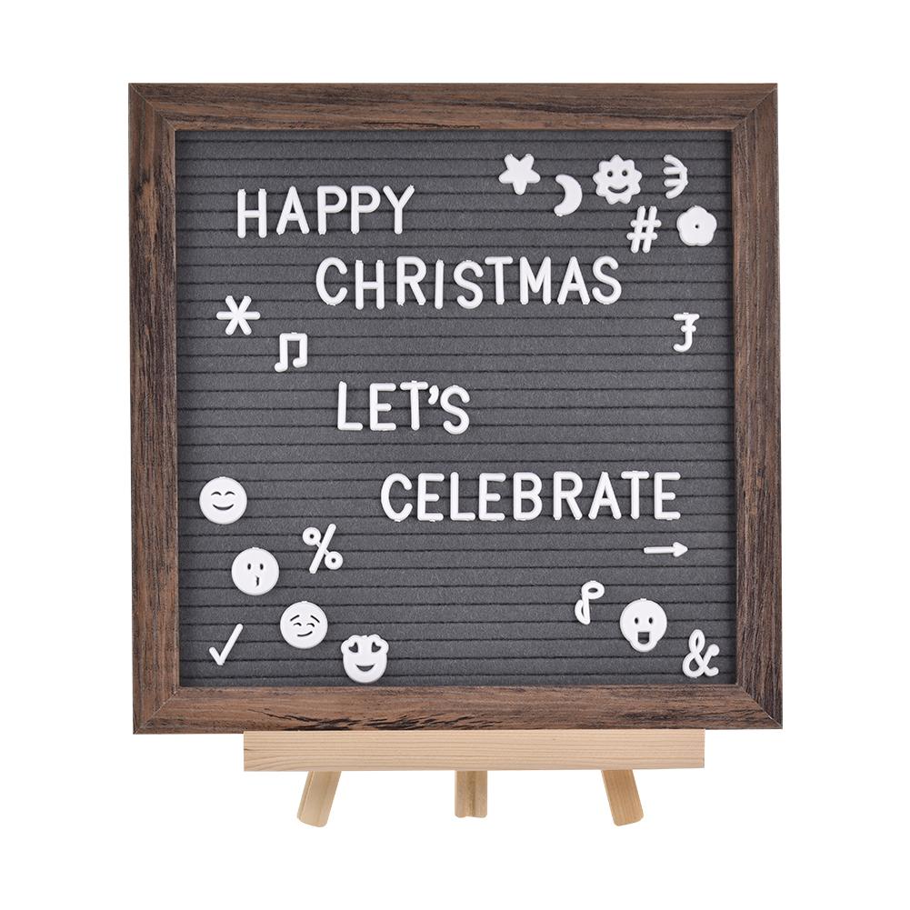 10X10 In 510 Witte Letters Mooie Vilt Brief Board ... – Vicedeal