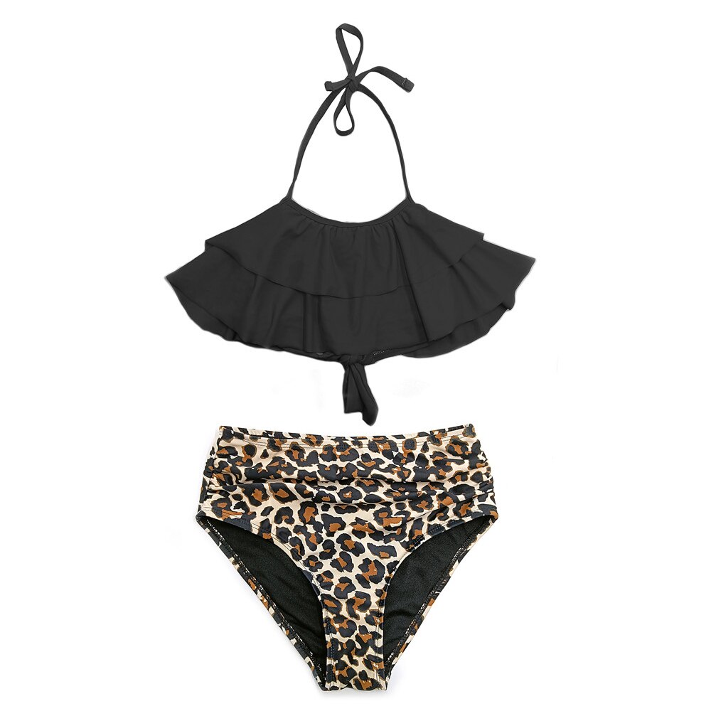 SHEKINI Girls High Waisted Ruched Bathing Suits Ru... – Vicedeal