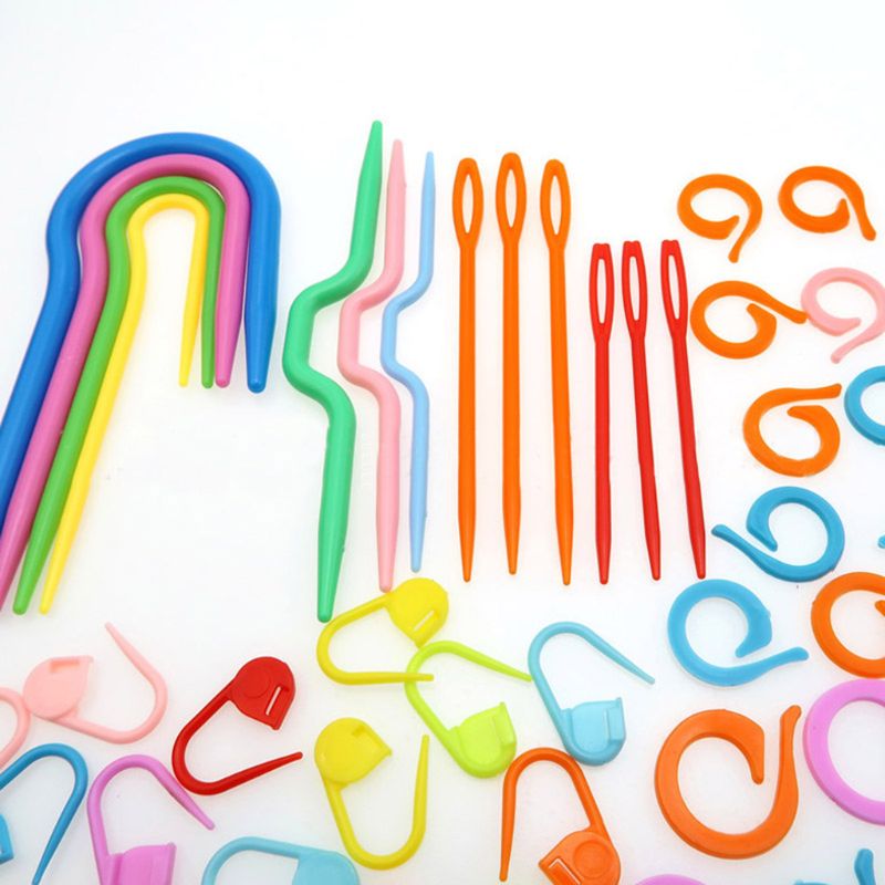 53Pcs Plastic Haak Haken Stitch Markers Teller Bre... – LovingPrices
