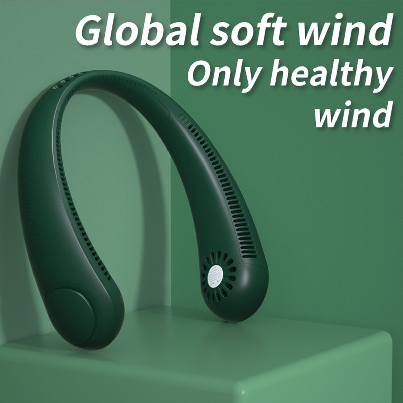 Neck Fan, USB Rechargeable, 3 Speed Adjustable, Ha... – Vicedeal