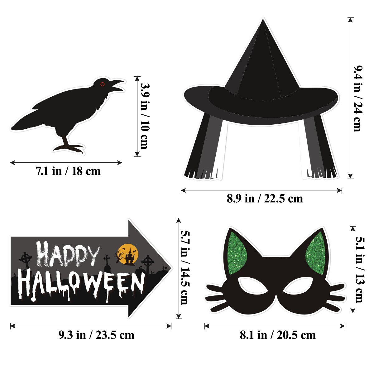 Amosfun 20PCS Halloween Party Photo Booth Accessor... – Grandado