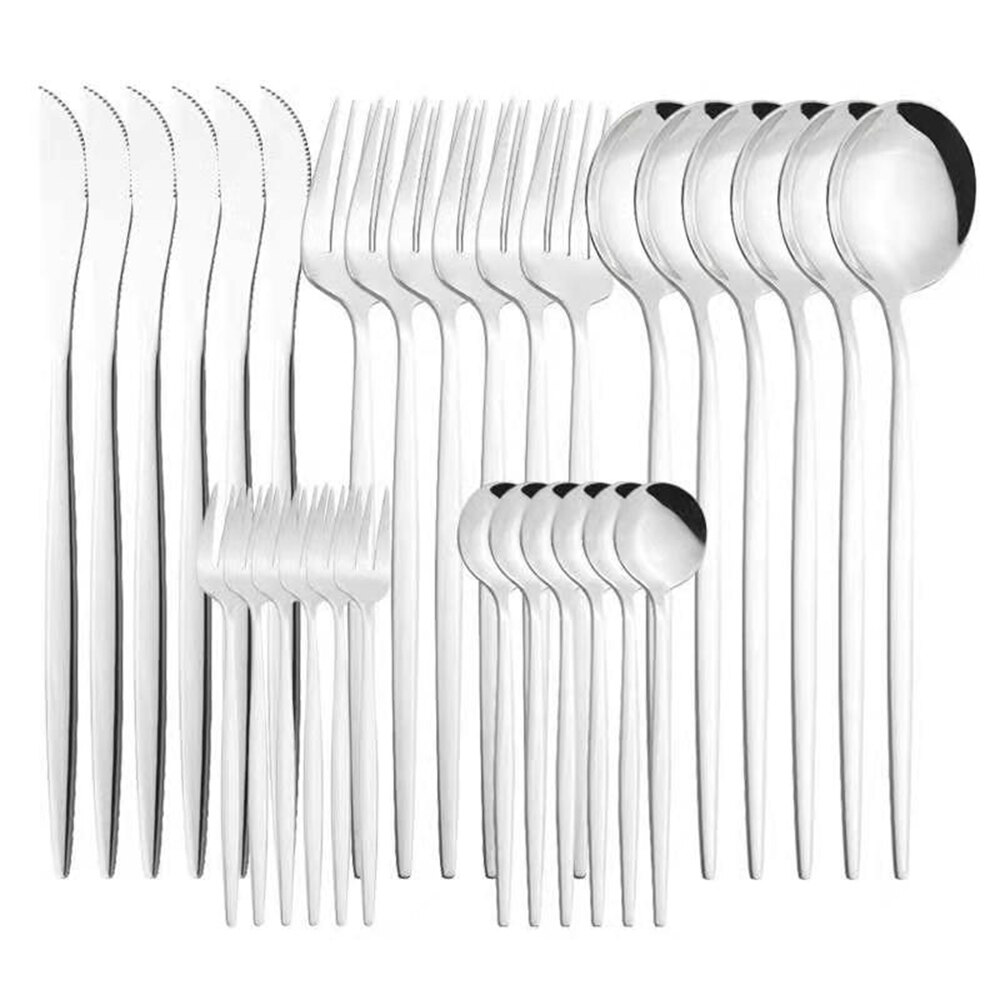 30 Pcs Set Tableware Dinnerware Kitchen Utensils C... – Grandado