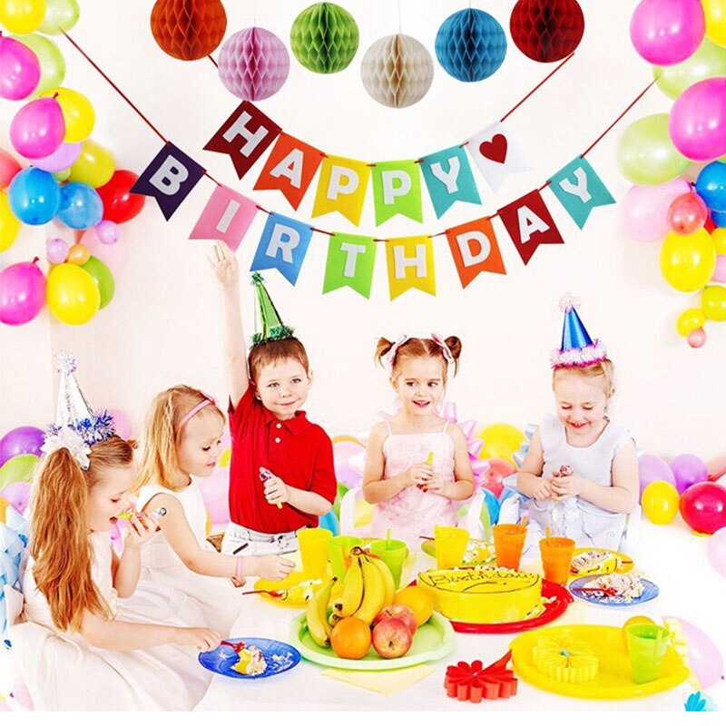 Iridescent Shield Letters HAPPY BIRTHDAYBanner Bab... – Grandado