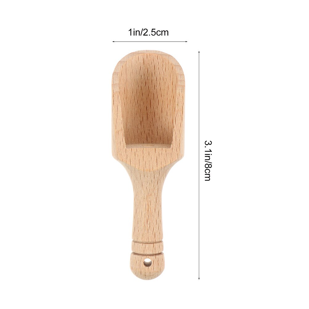 6Pcs Spoons Wooden Bath Salt Spoons Small Salt Spo... – Grandado