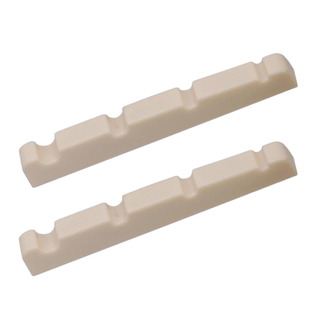 2 pcs Plastic Guitar Slotted Curved Nut for 4 Stri... – Grandado