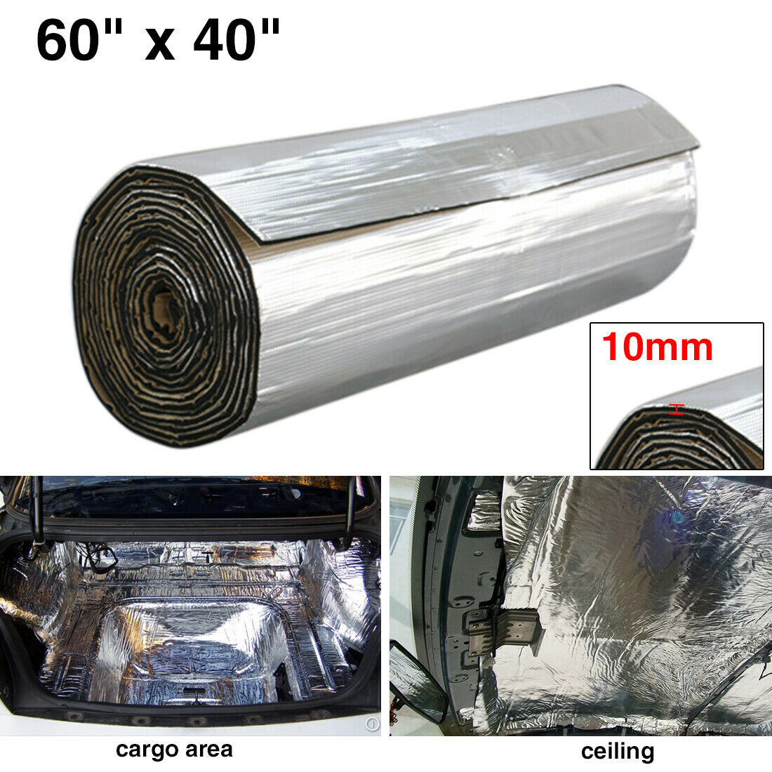 10MM 1*1.5M Car Firewall Sound Deadener Car Heat S... – Vicedeal