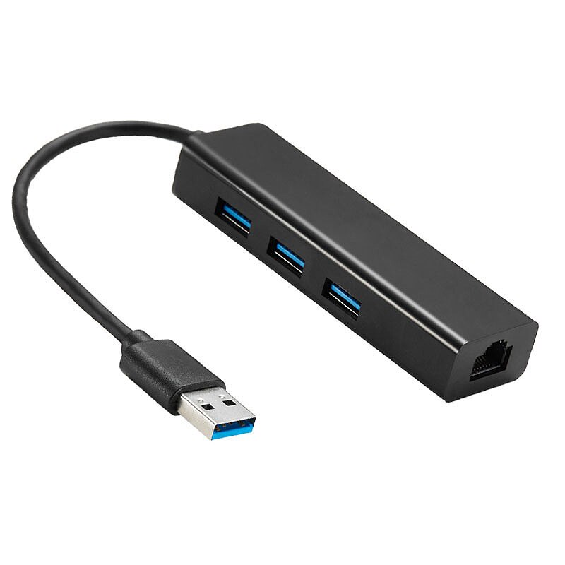 Usb 3.0 To Rj45 Gigabit Lan Adapter 3 Port Usb Hub... – Vicedeal