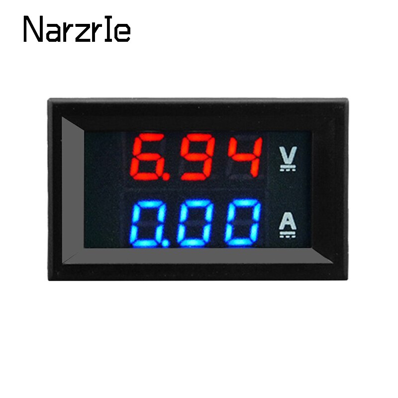 2 in1 DC Digital Voltmeter Ammeter 100V 10A Blue +... – Vicedeal