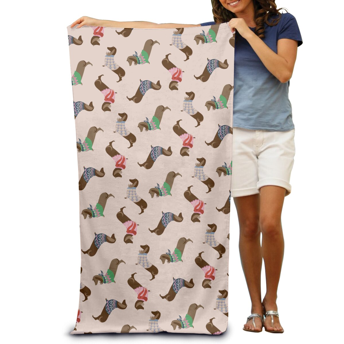 Teckel Hond Microfiber Snel Droog Reizen Bad Stran... – Grandado