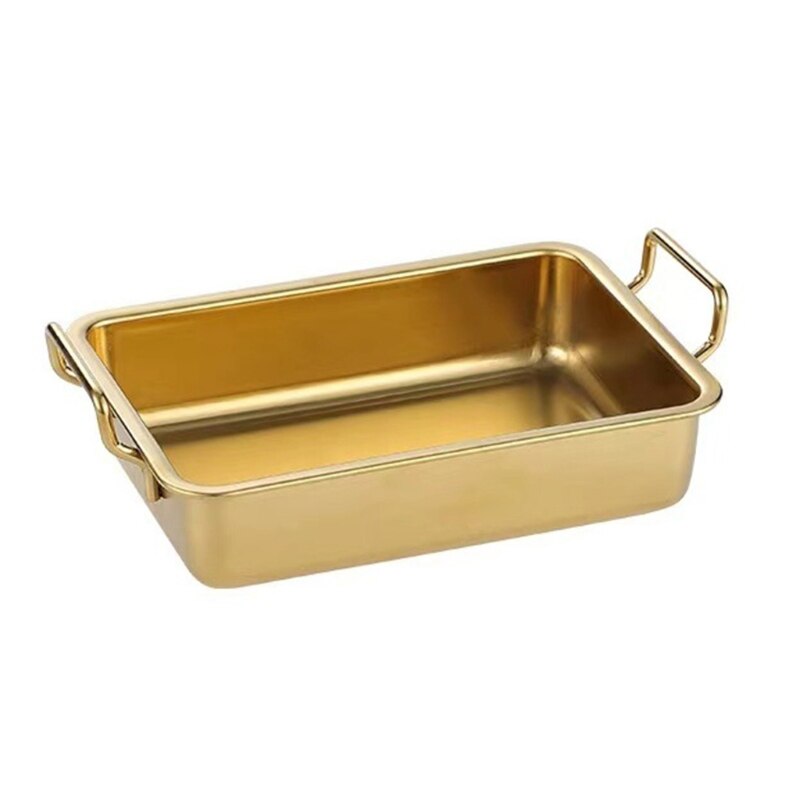 304 Stainless Steel Square Plate for Snack Barbecu... – Grandado