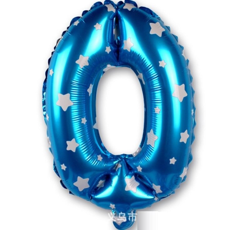 16 Inch Blue Star Number Foil Balloon DigitalBallo... – Vicedeal
