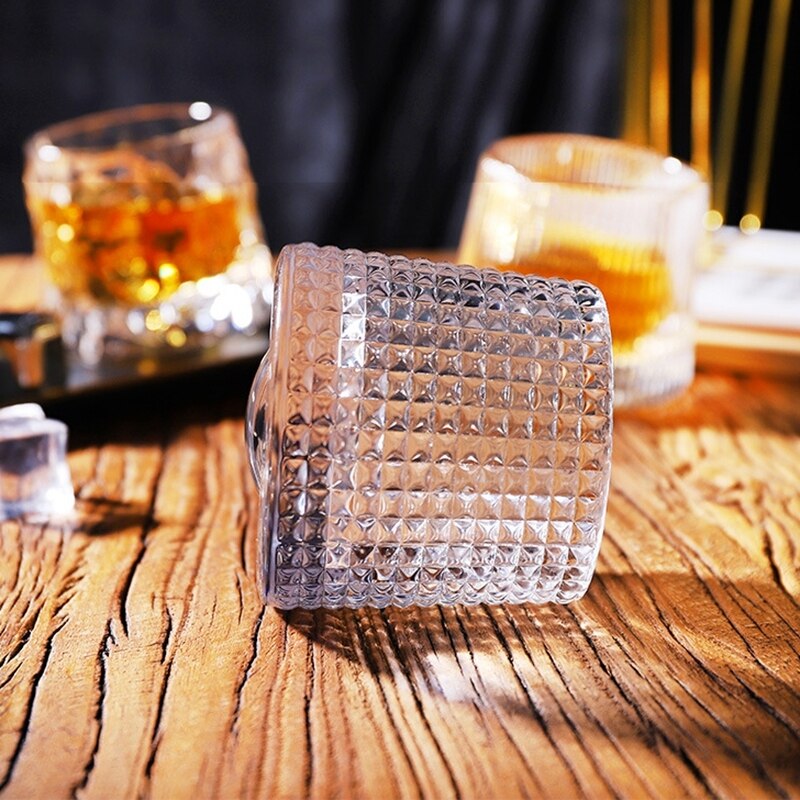 Rotary Decompression Whiskey Glass Trapezoidal Tum... – Grandado