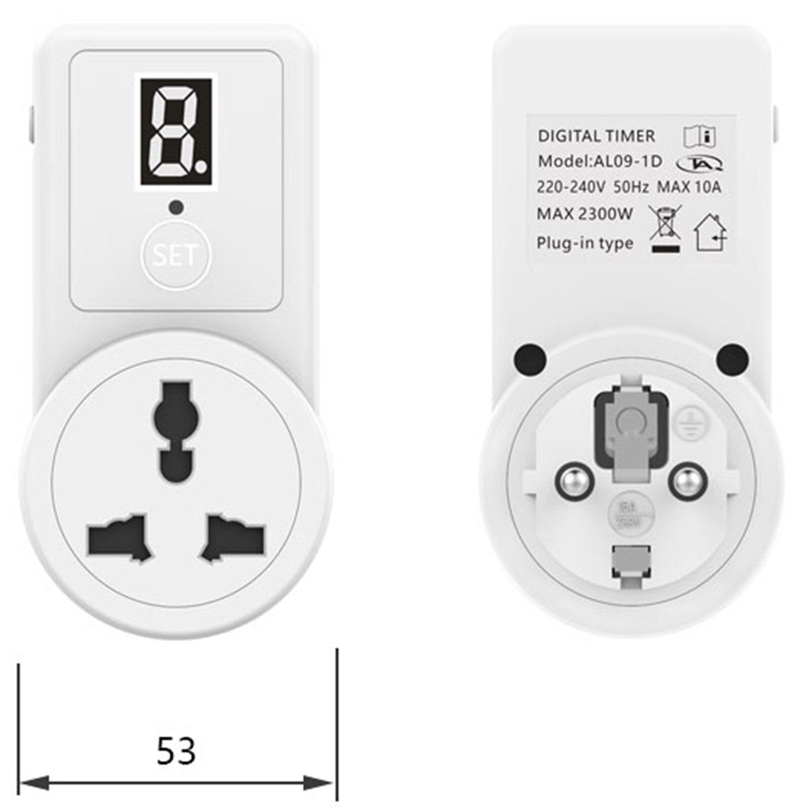 Universele Socket Digitale Countdown Timer Groot S... – Vicedeal