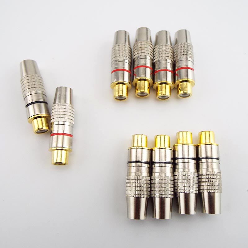 2/10pcs Gold plated RCA Female Jack Plug Solder Au... – Vicedeal