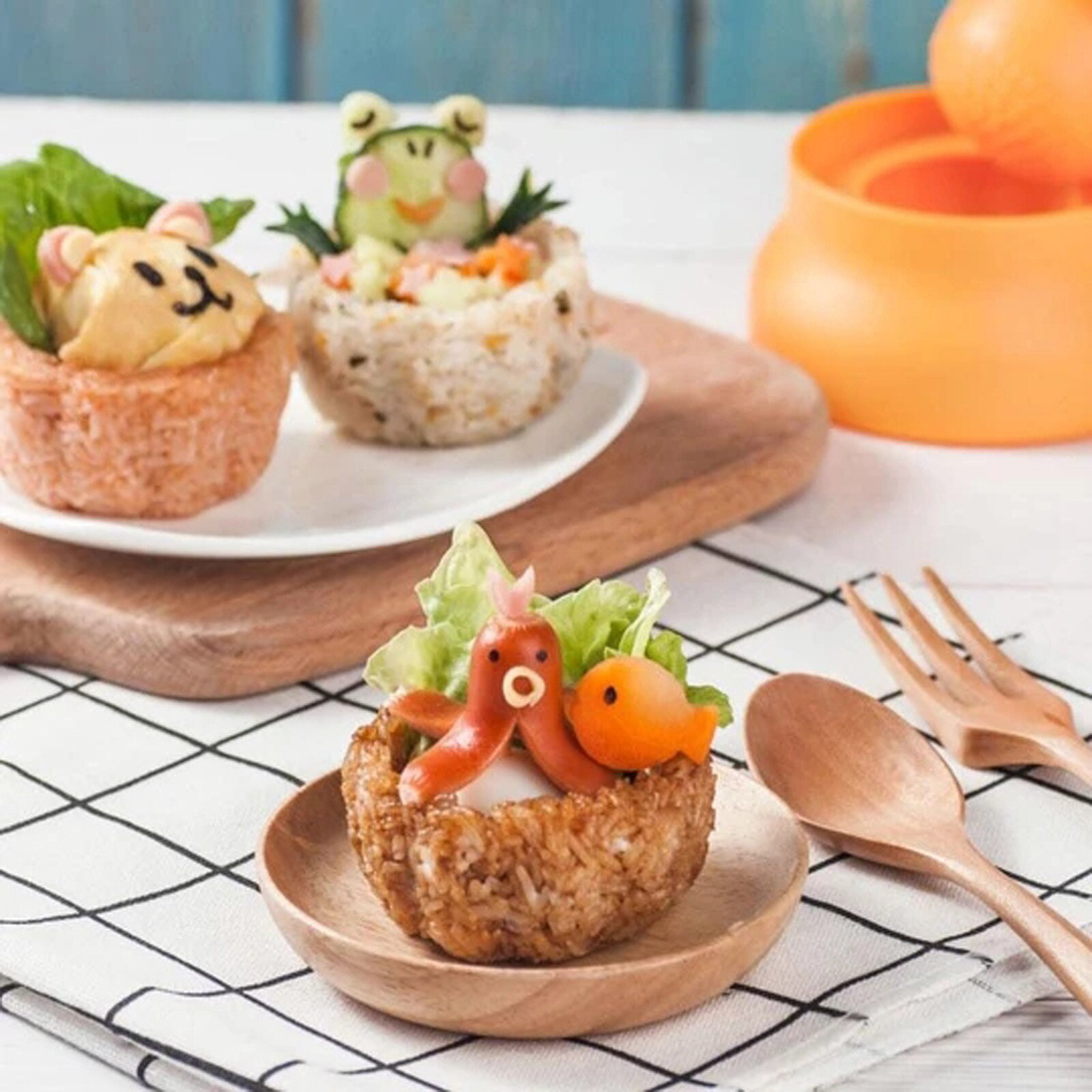 25# Japanese Style Cute Rice Cup Mould Baked Diy R... – Grandado