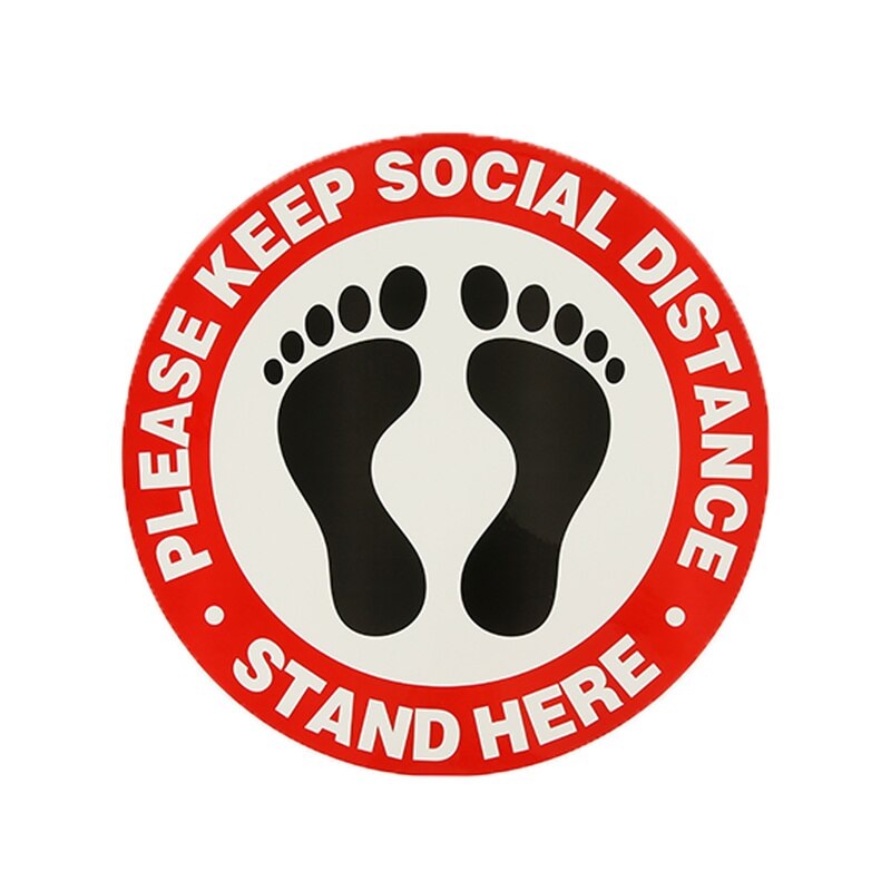 10pcs Social Distancing Sticker Notice Keep Distan... – Grandado