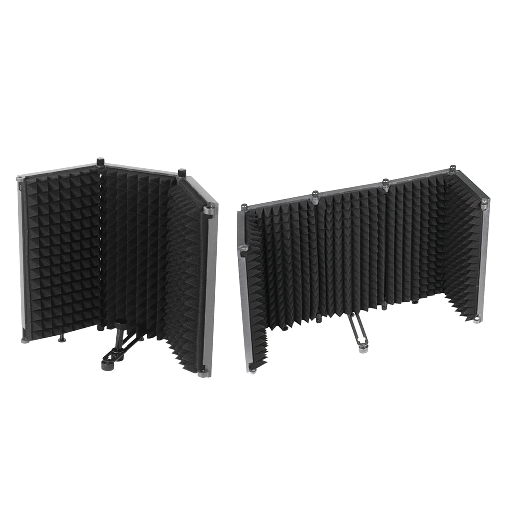 3 Panel/5 Panel Opvouwbare Studio Microfoon Schild... – Vicedeal